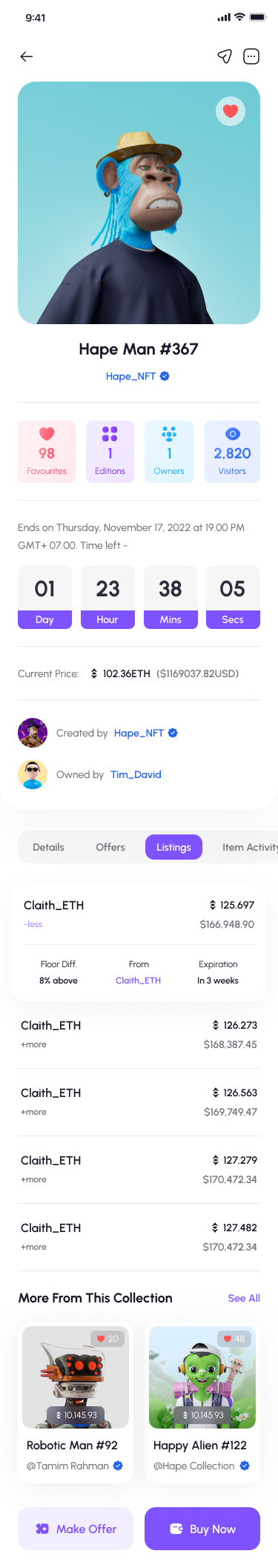 Enfro - NFT Mobile App UI Kit Figma Template by Design-art | ThemeForest